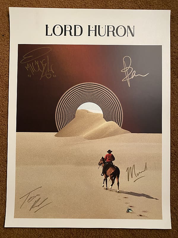 Lord Huron Autographed Desert Poster Owned by Lord Huron | Reverb