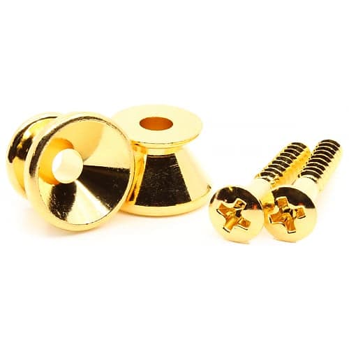 Gold Strap Buttons / Pins - Gotoh, EP-B2, Vintage Style | Reverb