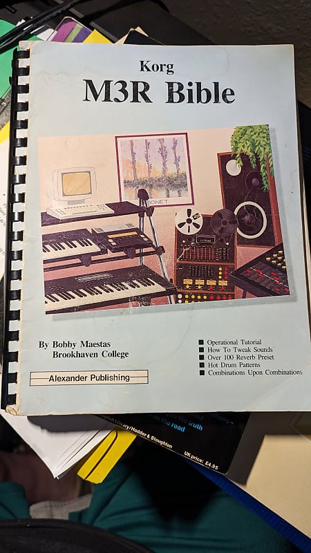 Alexander Publishing Korg M3R Bible 1989 | Reverb