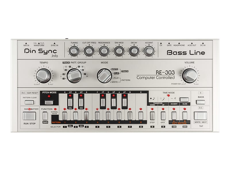 Din Sync RE-303 Bass Line Synthesizer [USED] | Reverb