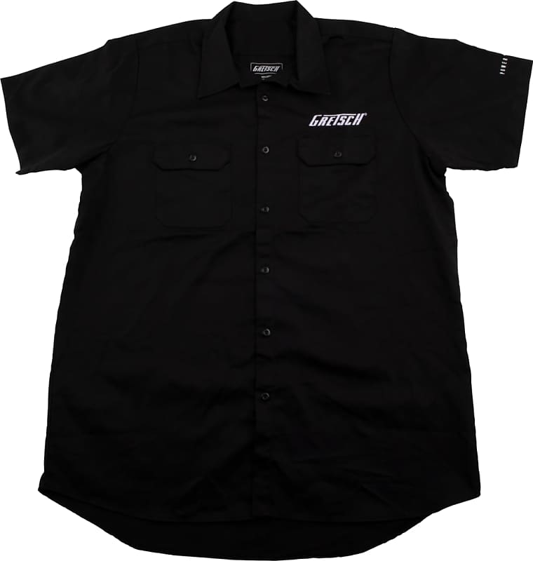 Genuine Gretsch Streamliner Logo Black Men's Workshirt, Size | Reverb