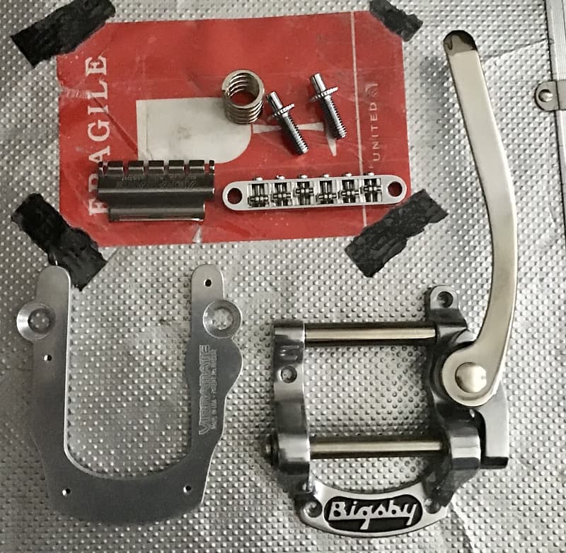 4 Pc Bigsby B5 kit including adapter, spoiler & roller bridge | Reverb