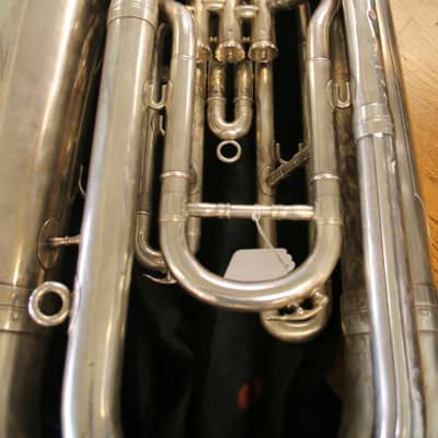 1960's Besson 3 Valve Vintage Bb Tuba 17" Bell Silver "50 | Reverb
