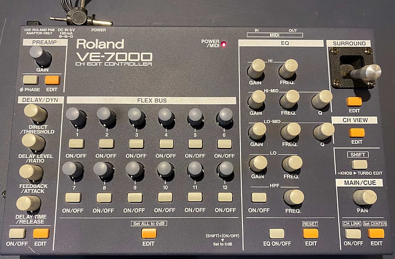 Roland VE-7000 Ch Edit Controller | Reverb