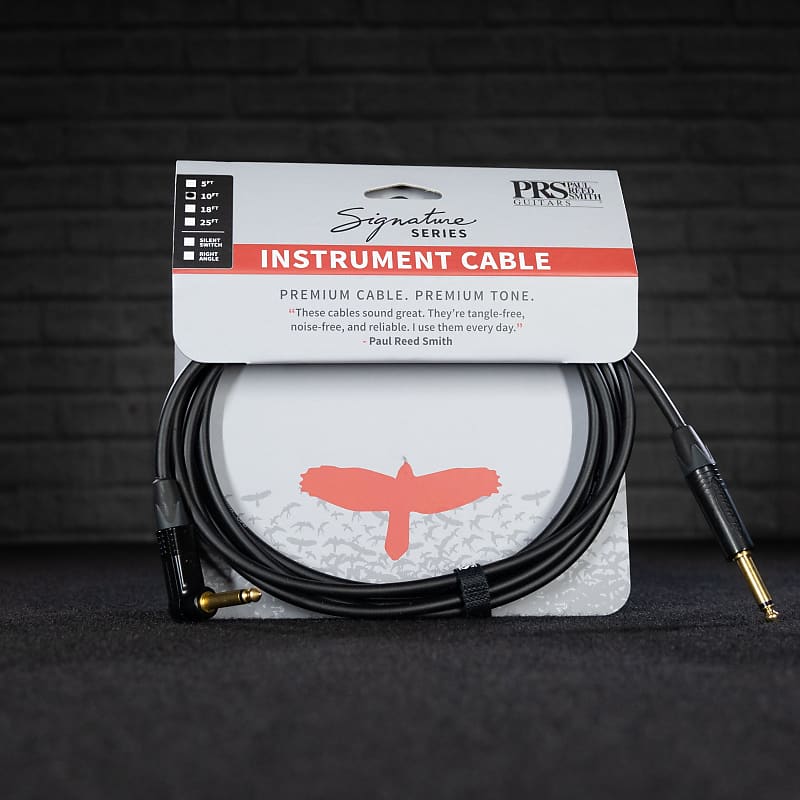 PRS Signature Series 10ft Instrument Cable Straight/Angle | Reverb