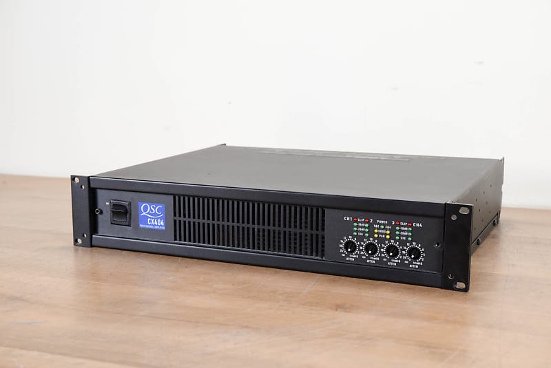QSC CX404 Four-Channel Power Amplifier (church owned) CG00UC1 | Reverb