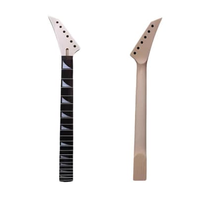 Jackson-Style Reverse Headstock Guitar Neck, 22 Fret, Maple & | Reverb