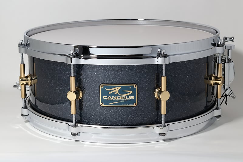 Canopus 'The Maple' 8ply Snare Drum 14x5.5 *VIDEO* Black | Reverb