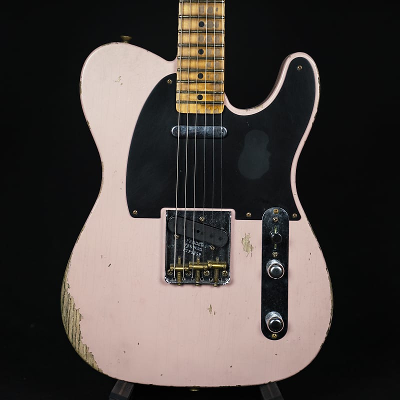 Fender Custom Shop 1952 Telecaster Heavy Relic Shell Pink | Reverb