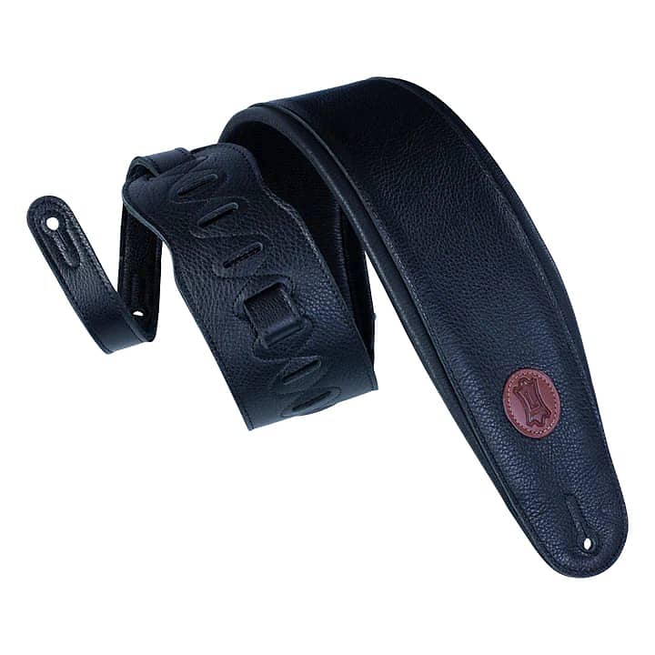 Levy's SIGNATURE LEGACY SERIES 4" Black Leather Guitar Strap | Reverb