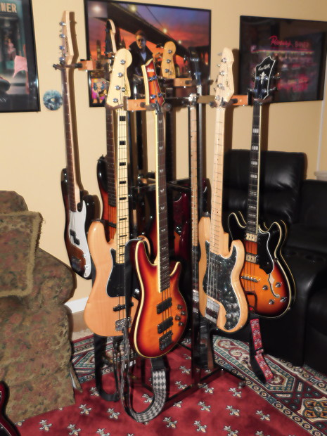 Multiple Guitar Stand or Rack- Custom Chrome- Holds 8 Guitars | Reverb