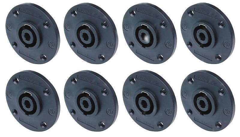(8 PACK) NEUTRIK NL4MPR 4-Pole SPEAKON Large Round Twist Lock | Reverb