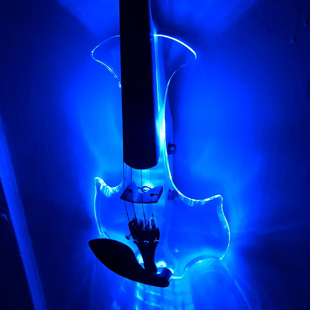 Aurora Class 4 String Acrylic Electric Violin with Led Lights | Reverb