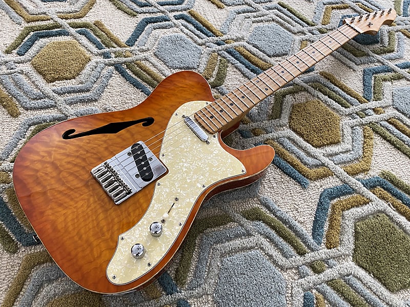 Chandler Telecaster Thinline curly maple Vintage 1992 | Reverb