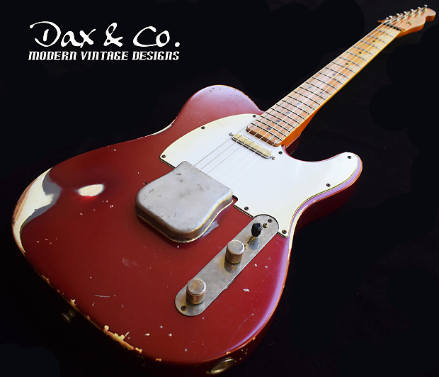 Fender Telecaster Candy Apple Red Relic! Dax&Co. Custom Tele | Reverb
