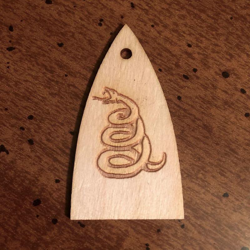 GUITAR TRUSS ROD COVER - Wood Burned - Fits ESP or LTD - | Reverb