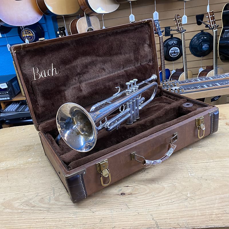 Bach Stradivarius Model 37 Silver Plated Bb Trumpet - Made in | Reverb