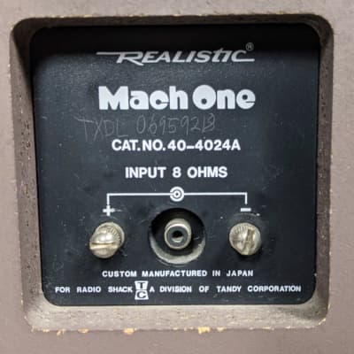 Realistic Mach One 40-4024A Floor Speakers (Pair) | Reverb