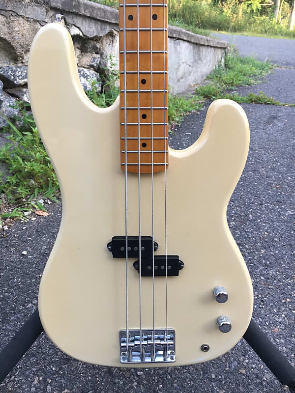 Squier 2 Precision Bass 1989 Pearl White | Reverb