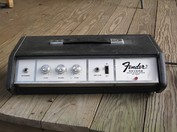 Fender FR-1000 Reverb 1960's? Black / Silver | Reverb