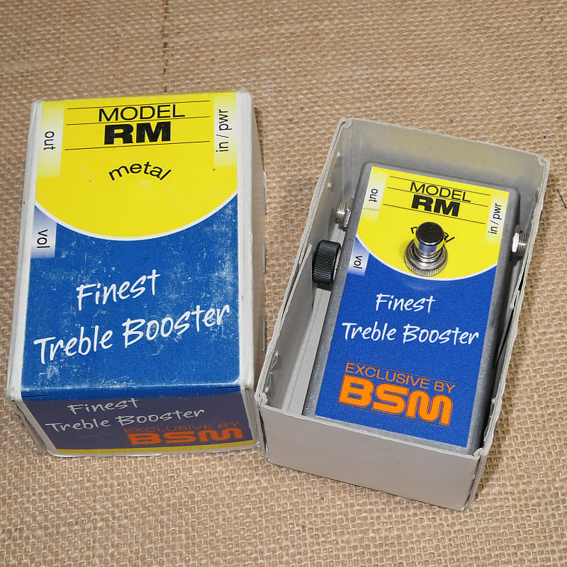 BSM RM Treble Booster 2006 Effect Pedal - Same Day Shipping | Reverb