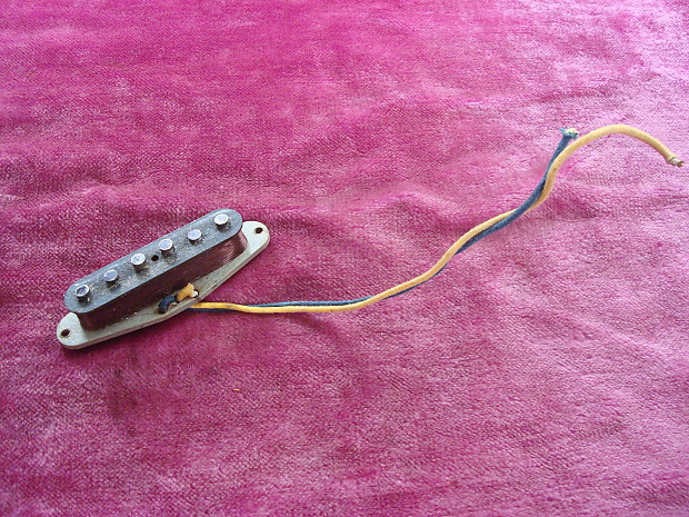 Vintage Fender Stratocaster 1966 Grey Bottom Strat Pickup | Reverb