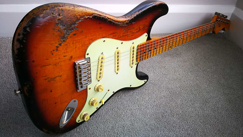 Vtt Relics Stratocaster 50's - Classic 3Tone Sunburst | Reverb