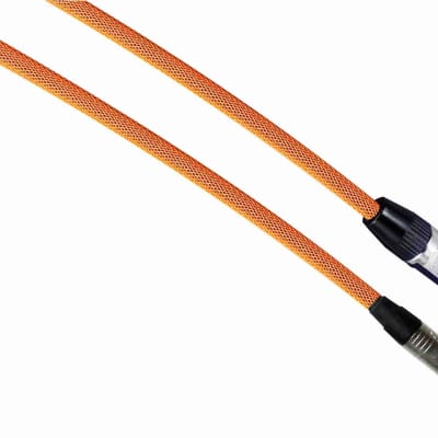 NEON ORANGE Designer Series Guitar Cables Straight to Right | Reverb