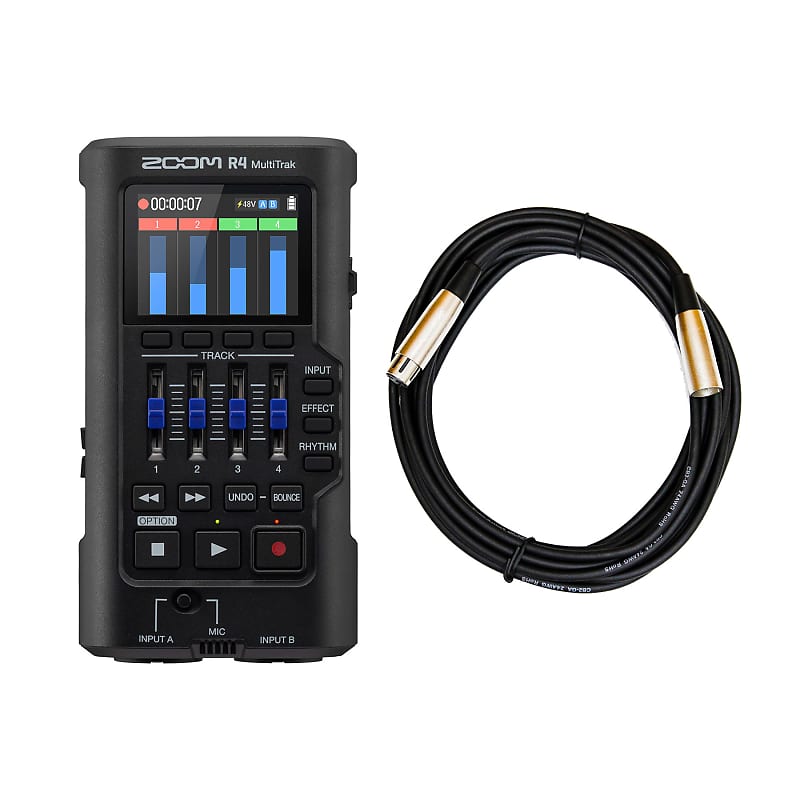 Zoom R4 Digital Multitrack Recorder Bundle with 20-foot XLR | Reverb