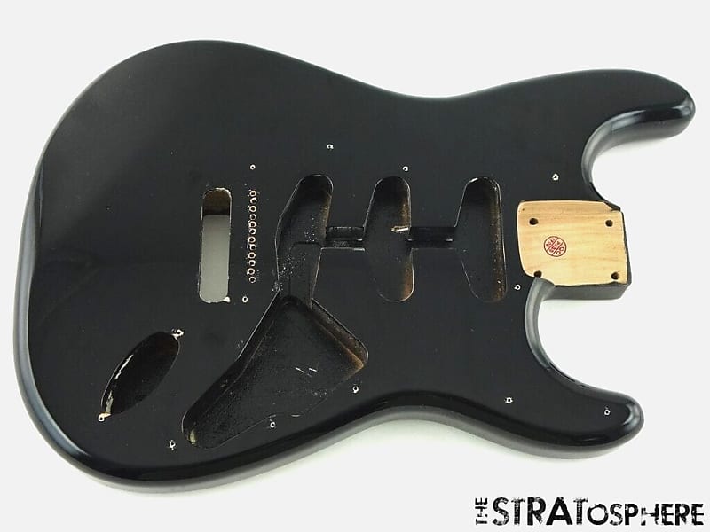 Used Replacement BODY for Fender Stratocaster Strat Black | Reverb