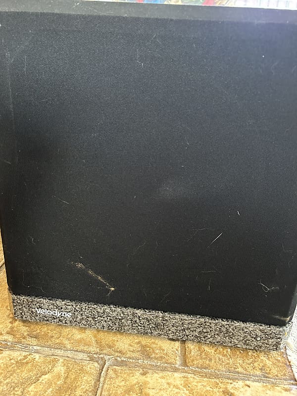 Velodyne F-1200-B 1994 - Black wood on 3 sides, Black | Reverb