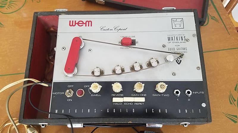 1960's Watkins WEM Guild Custom Copycat Tube Delay Echo | Reverb