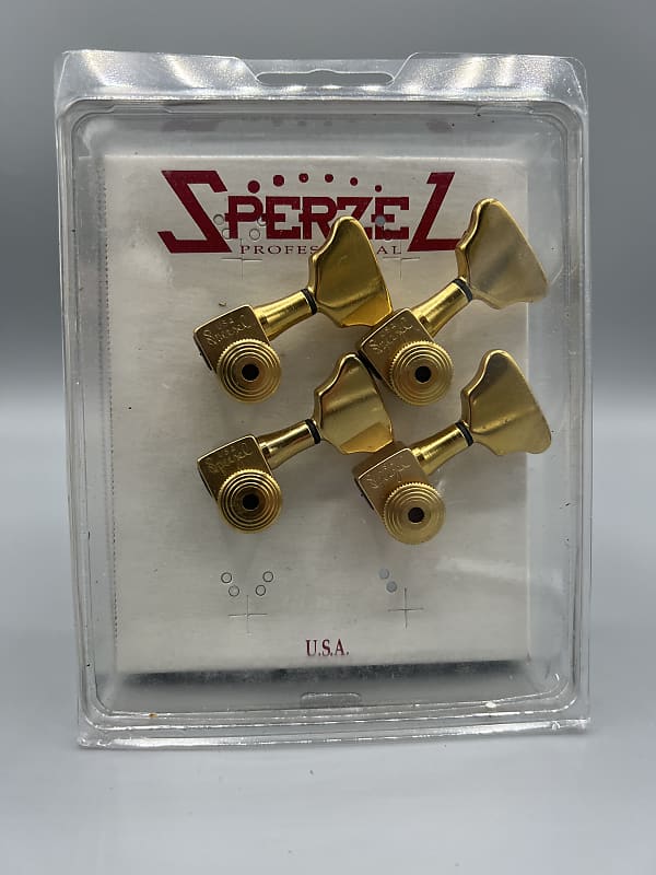Sperzel Sperzel Bass Locking Tuners 4 in-line Gold (shiny) | Reverb UK