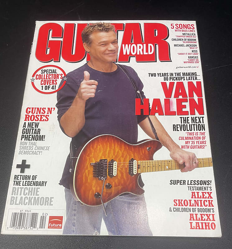 Eddie Van Halen Guitar World Magazine February 2009 | Reverb