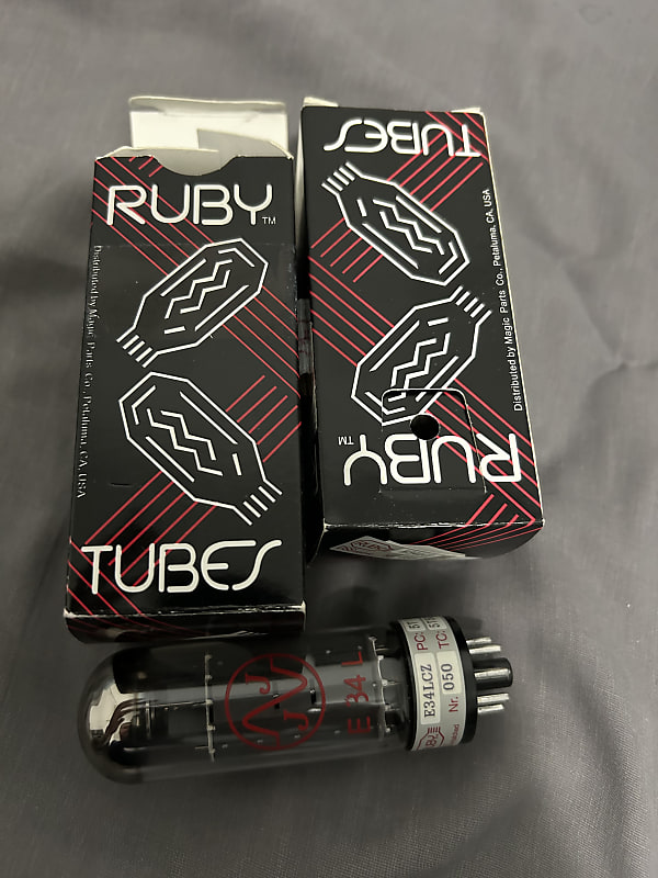 Ruby Tubes EL34 matching pair El34 | Reverb
