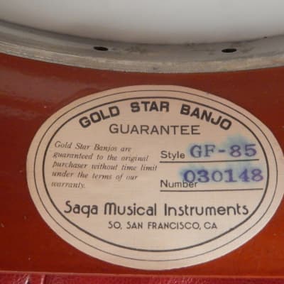 Gold Star GF-85 Pre-war Style Flathead Banjo | Reverb