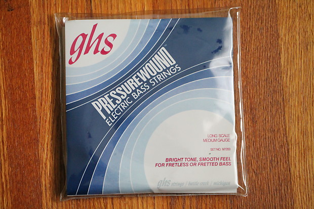 GHS Pressure-wound bass strings - Medium gauge | Reverb