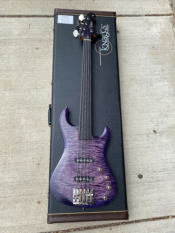 Knaggs Severn 5 fretless Bass 2022 - T1 Purple/Blue Burst | Reverb