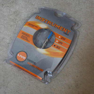 Live Wire 30' instrument cable guitar cable 1/4" to 1/4" (B) | Reverb
