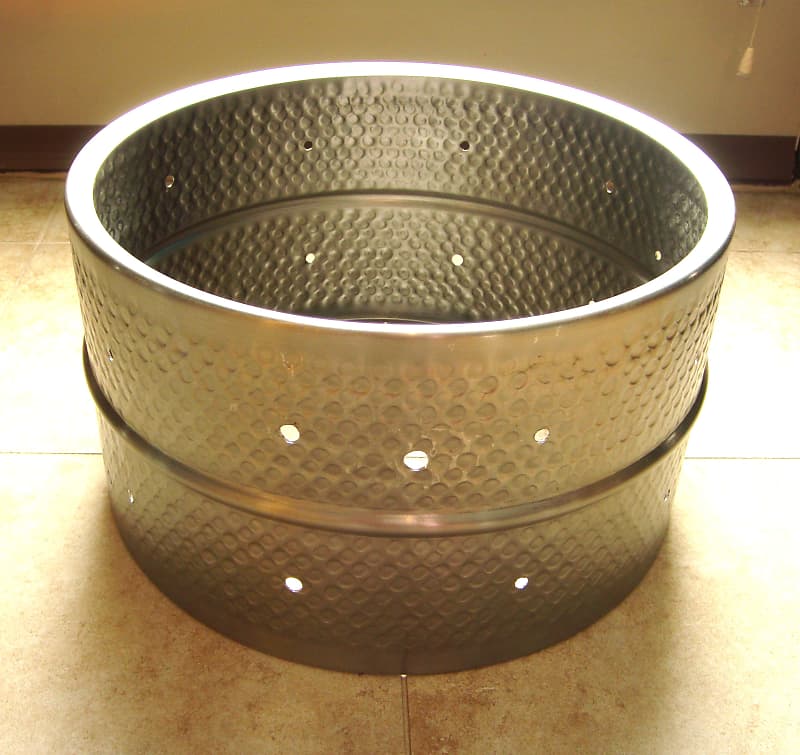 Kolmex 14" x 8" hammered seamless 1.5mm steel snare drum | Reverb