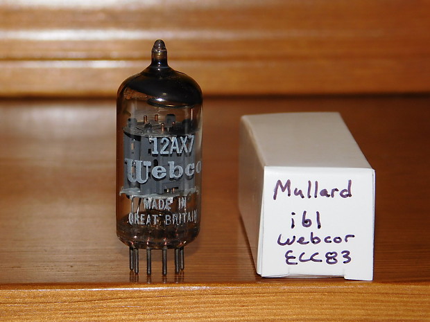 Mullard Webcor ECC83 12AX7 i61 1960 Vintage Glass | Reverb
