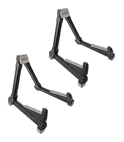 5 CORE 2 Pack Guitar Stands Folding A Frame Stand Guitar | Reverb