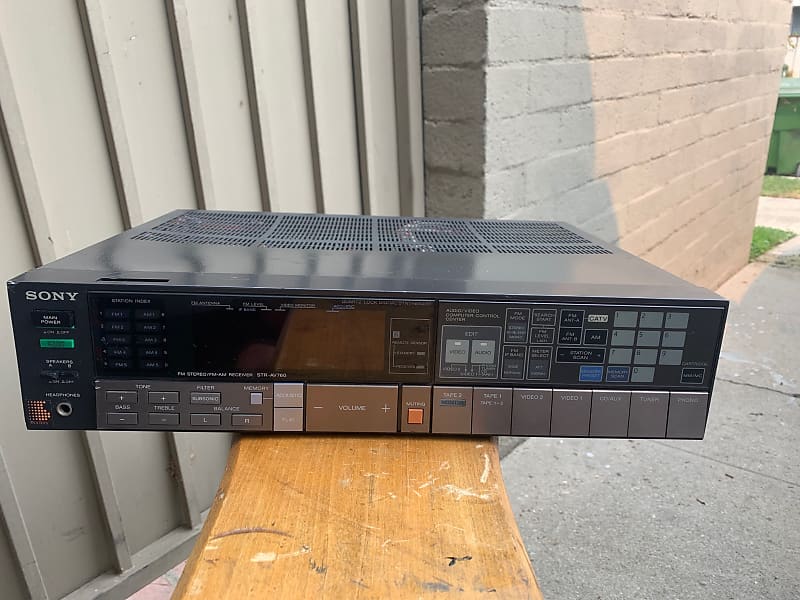 Vintage Sony STR AV760 FM Stereo FM AM Receiver Working | Reverb