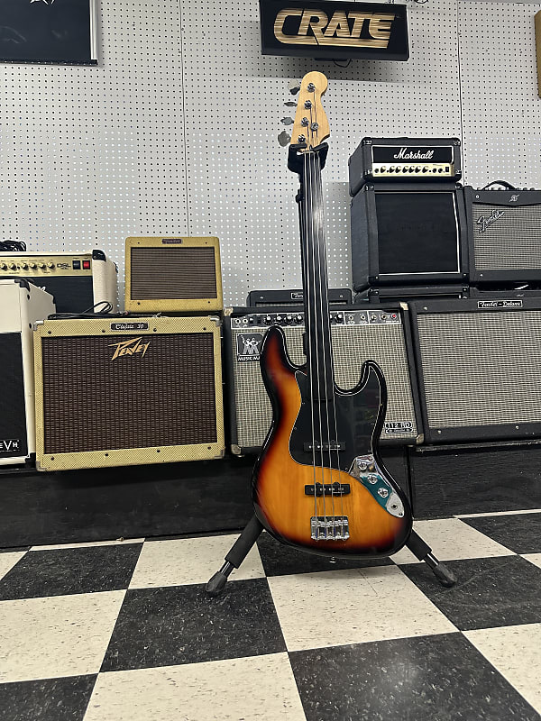 Squier Fretless Jazz Bass Partscaster | Reverb