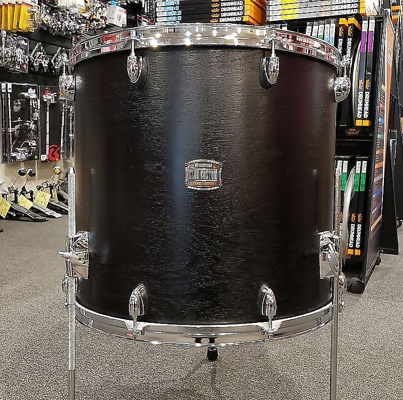 Yamaha 16x18" Club Custom Floor Tom in Satin Blackwood Finish | Reverb