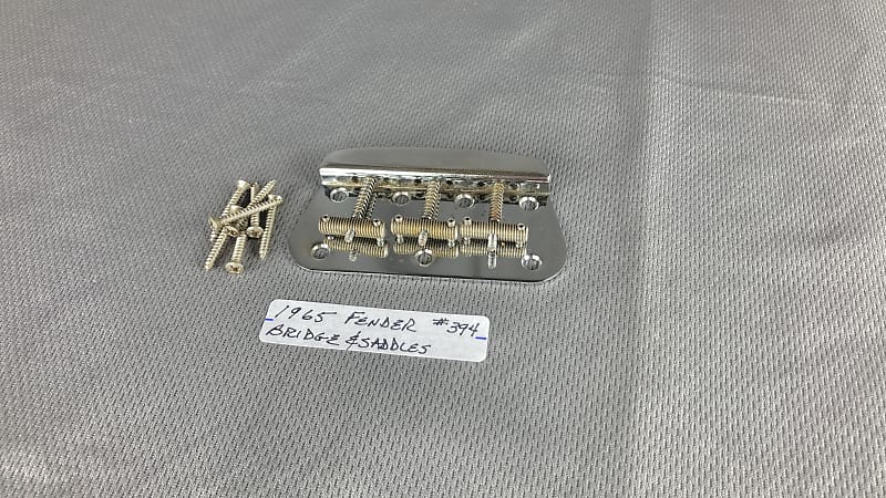 1965 Fender Duo-Sonic Musicmaster Bridge Set #394 with | Reverb