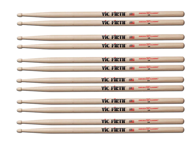 Vic Firth 5A American Classic Drum Sticks UPC 750795000203-6 | Reverb