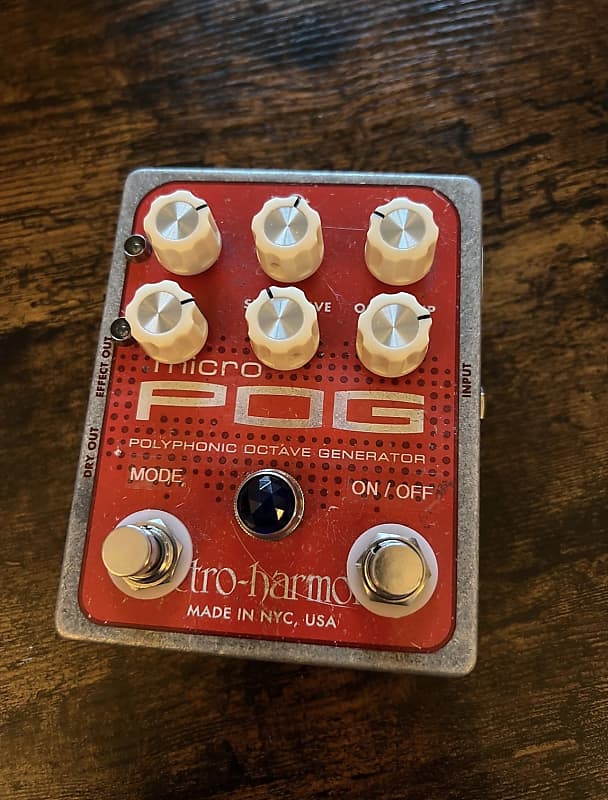 EHX Micro POG Dual Modded Micro POG Red/Silver | Reverb
