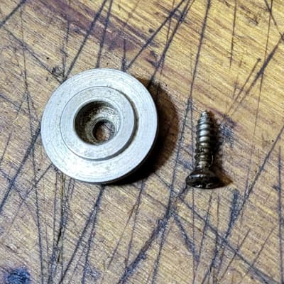 1966 Vintage Fender P Bass Jazz Headstock String Guide | Reverb