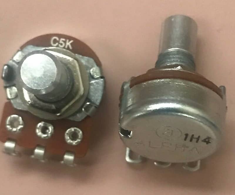 Alpha 5k Reverse Audio Pot Potentiometer for CCV Cameron mods | Reverb